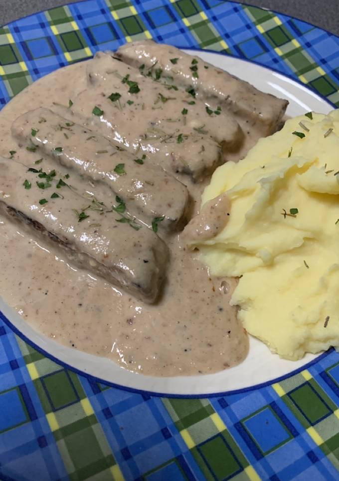 Seitán con salsa de almendras Receta de Adrián- Cookpad