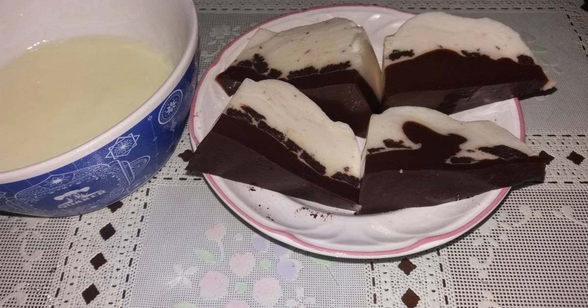 Resep Puding susu oreo lapis oleh Lia Alfiah - Cookpad