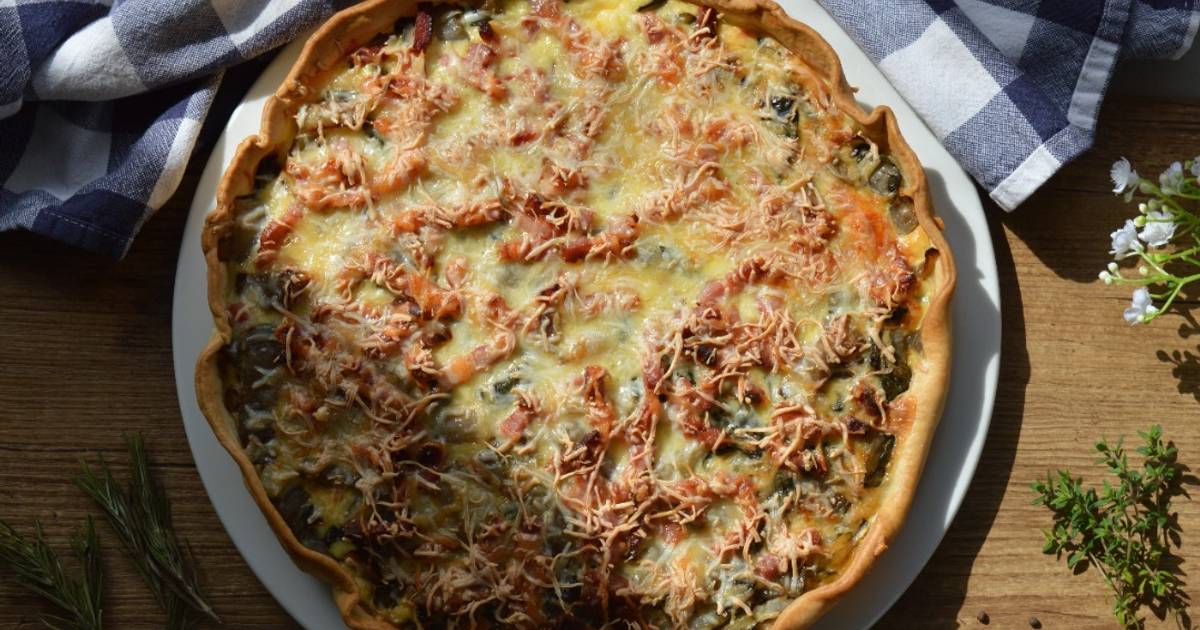 Tarte aux blettes et lardons parfumée à l'ail fumé de Grain de riz et ...