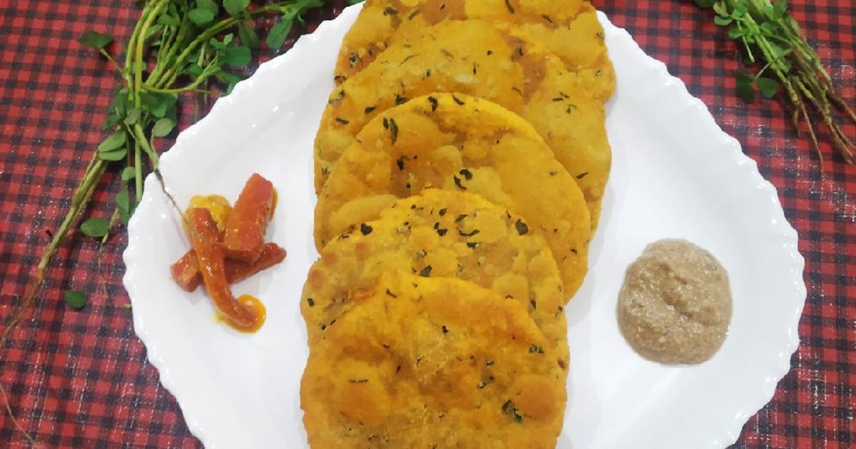 Methi Masala Puri Recipe by Sheetal Gupta - Cookpad