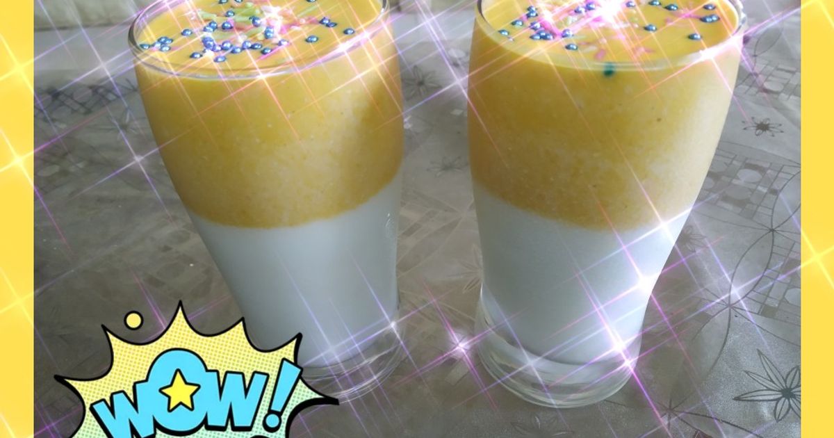 Mango Dalgona Milkshake Recipe by Roshni Nirav Vakharia - Cookpad