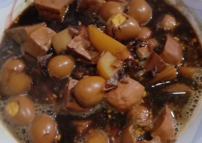 Resep "semur telur puyu kentang tahu"😘👍 oleh Sutomin Ng - Cookpad