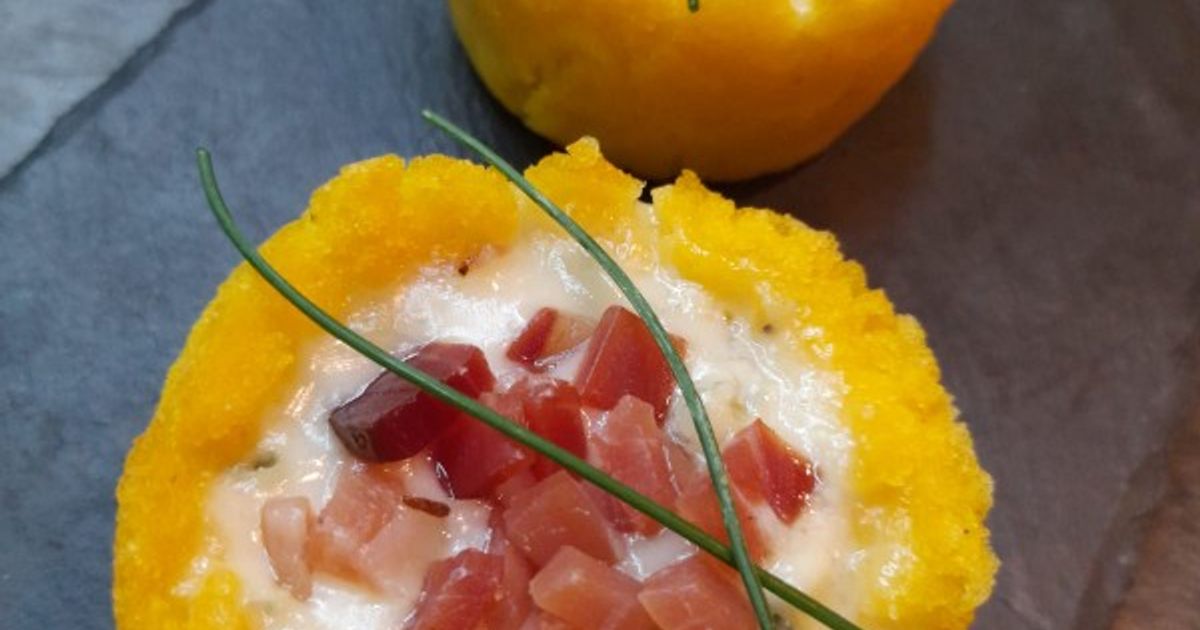 Polenta Baskets With Gorgonzola And Speck Recipe By Mastro Gourmet