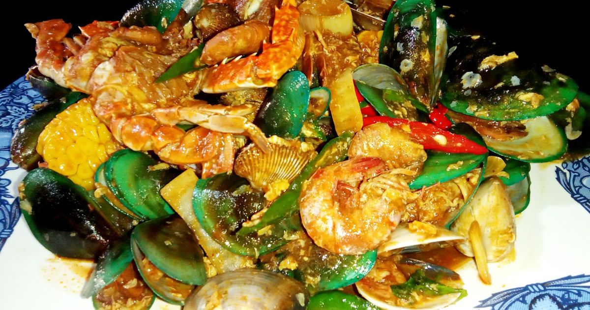 Resep seafood tumpah rumahan enak dan mudah - Cookpad