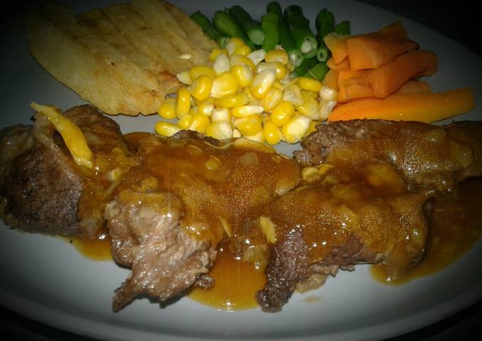 Resep Beef Steak HomeMade (pake oven) oleh Rahmatika - Cookpad