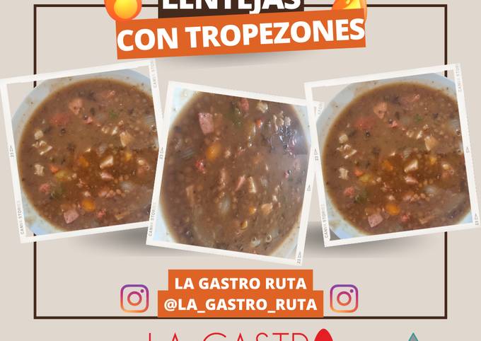 Lentejas con tropezones Receta de LaGastroRuta- Cookpad