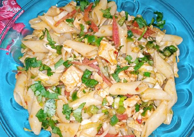 Peri Chilli Pasta Recipe by Surhaan Tahir Wafai - Cookpad