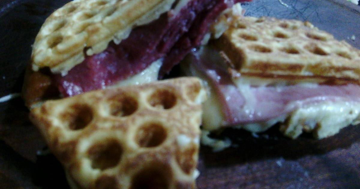 Waffles salados - 62 recetas caseras- Cookpad