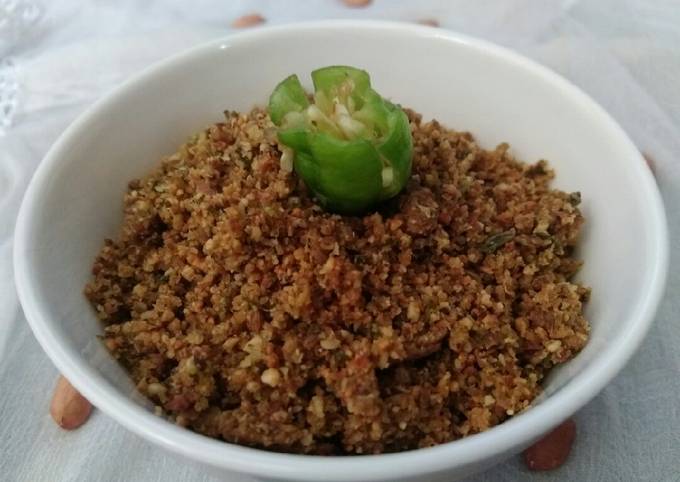 Peanut Chilli Thecha (chutney) Recipe by BHOOMIKA GUPTA - Cookpad