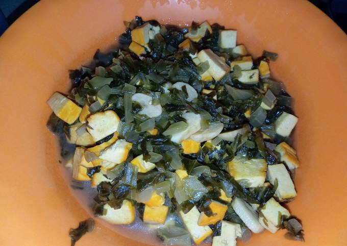 Resep Cah hamcoy/sawi asin tahu kuning oleh Lia chen - Cookpad