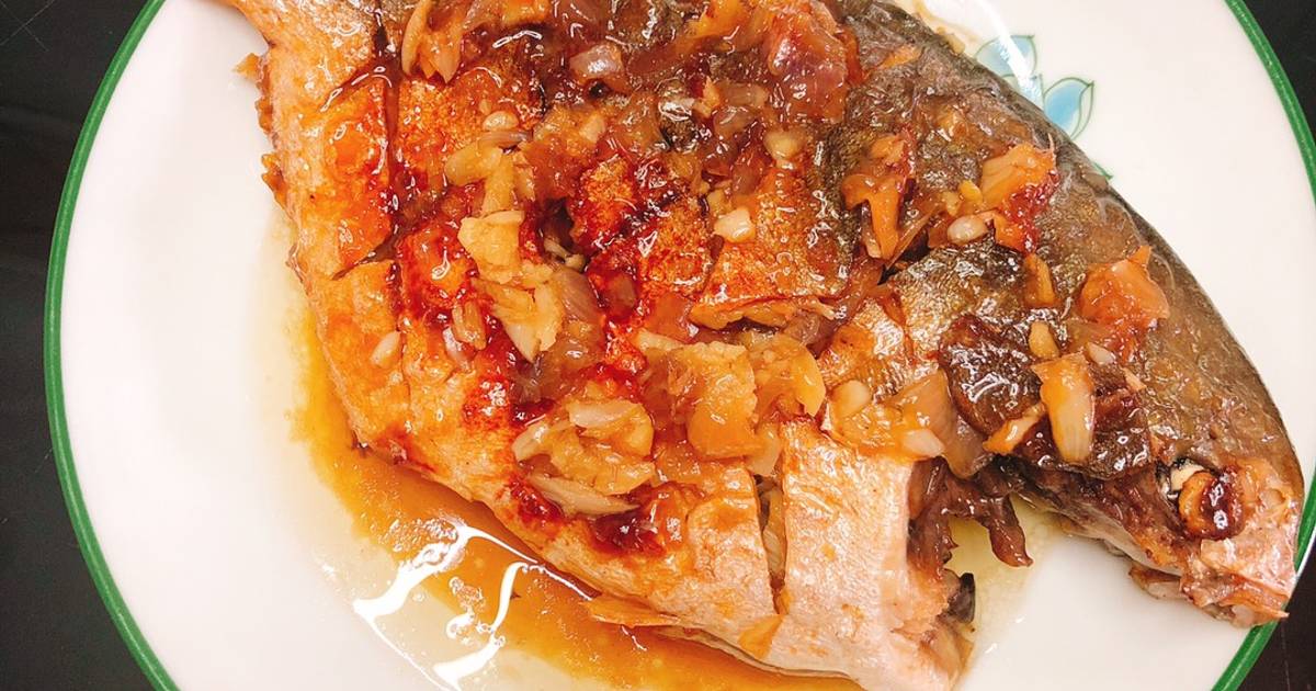 Cách Làm Món Cá chim rim mắm tỏi của Bùi Thị Diệu Trang - Cookpad