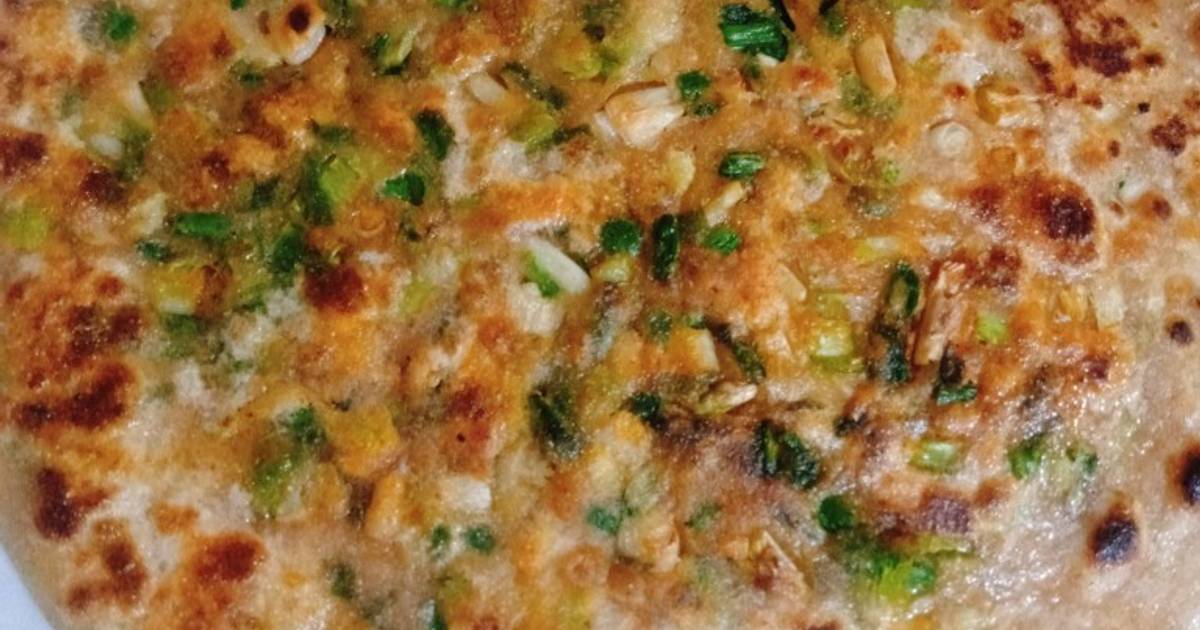 Haray Lehsan k Parathay Recipe by Sana Owais - Cookpad