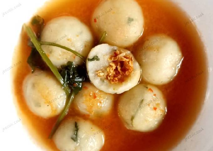 Resep Baso Aci Ayam Isi Ayam Suir pedas oleh jeezaic.cook - Cookpad