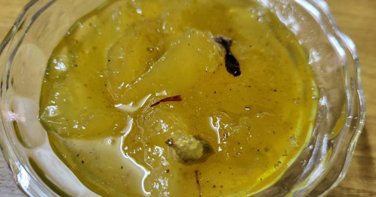 Raw mango murabba with string candy Recipe by Pragati Hakim - Cookpad