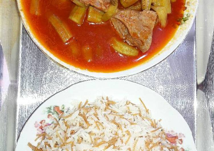 مرق باميه عراقي على طريقتي بالصور من ام ساره العراقية كوكباد