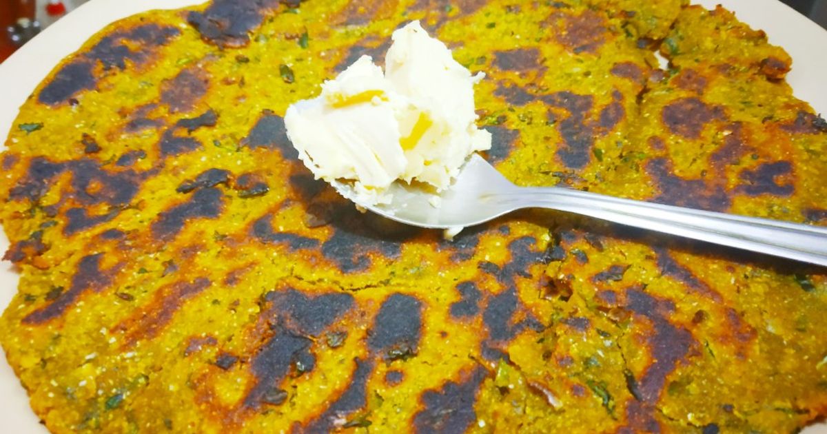 Green Coriander Makki Roti Recipe by Kuldeep Kaur - Cookpad