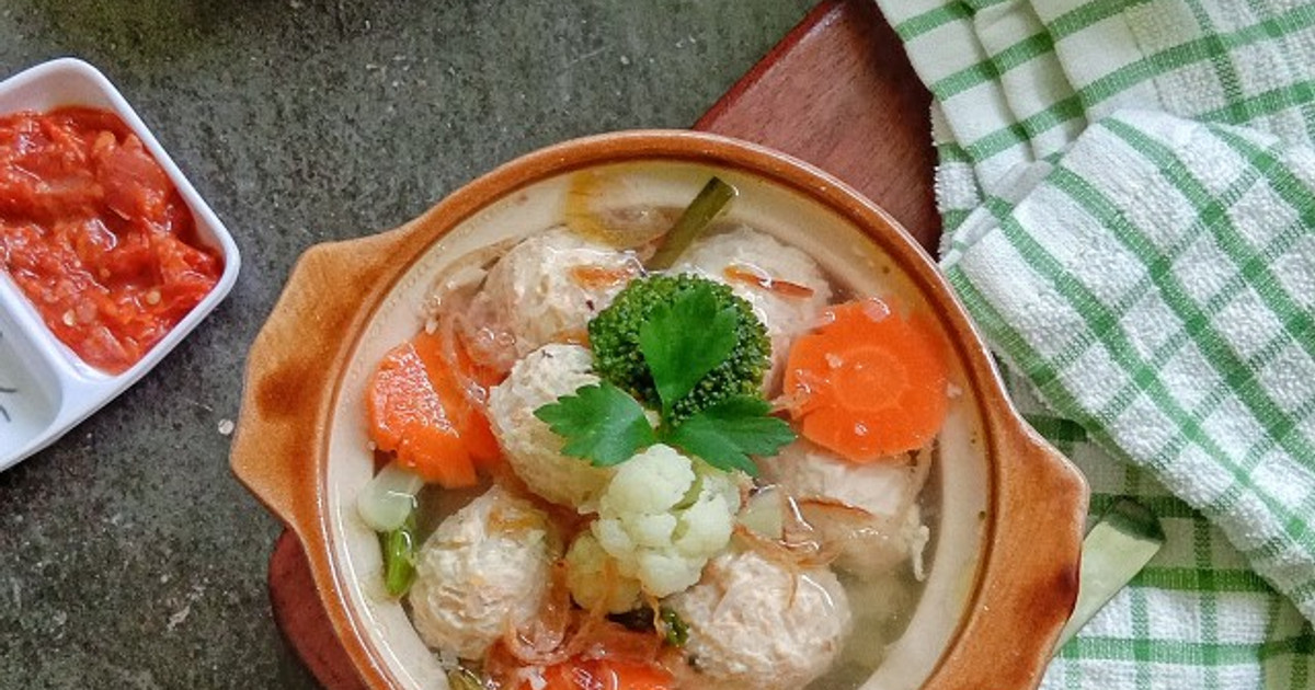 Resep Sup Lohoa (Bakso Rambutan) oleh Dina Kristiana - Cookpad