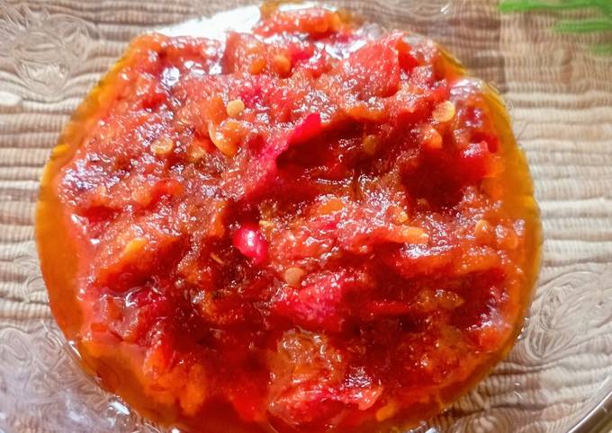 Resep Sambal Tomat Terasi Matang Oleh Idda Fitria Putri π Cookpad