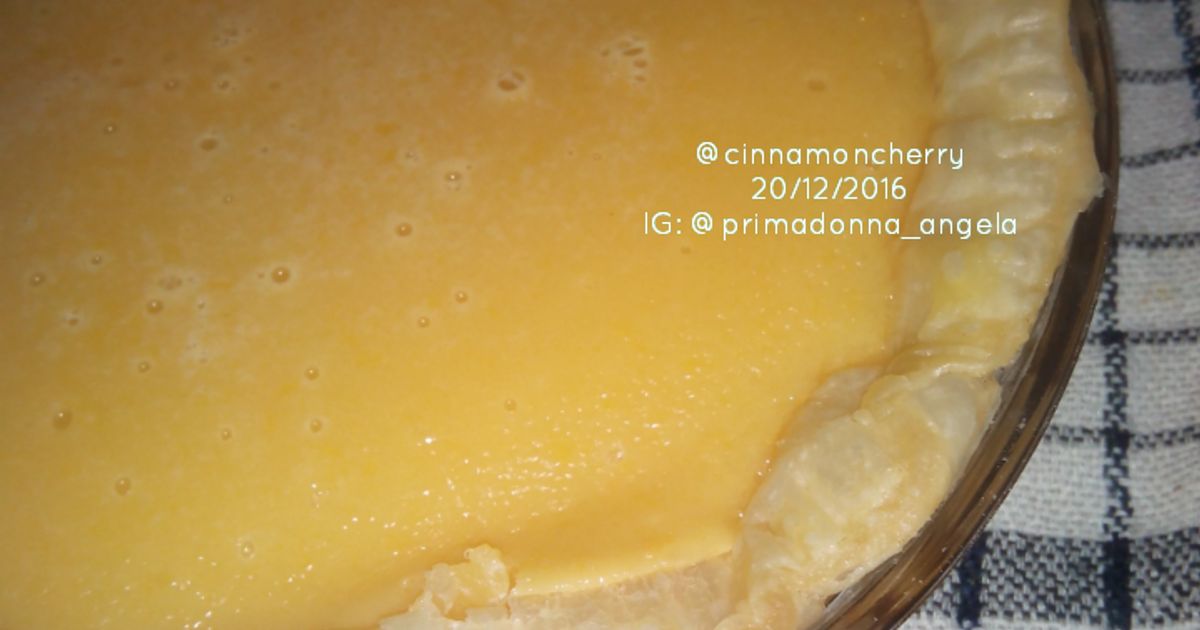Pai Susu (Indonesian Milk Pie) Four Ingredients Recipe By Angela Mertoyono