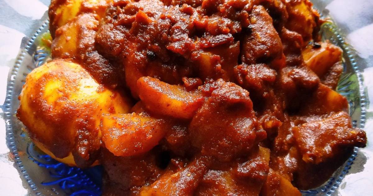 Resep Rendang Telor&Kentang 🥚🥔 oleh Shazmina Kitchen Diary🐥 - Cookpad