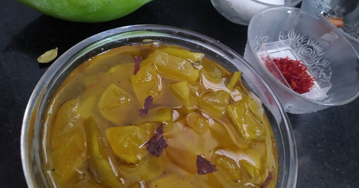 Binita Prashant Ahya દ્વારા રેસીપી કાચી કેરી નો મુરબ્બો (Murabba Recipe ...