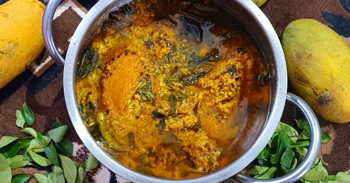 Mambazha Pulissery/Kerala Style Sweet And Sour Mango Curry Recipe by ...