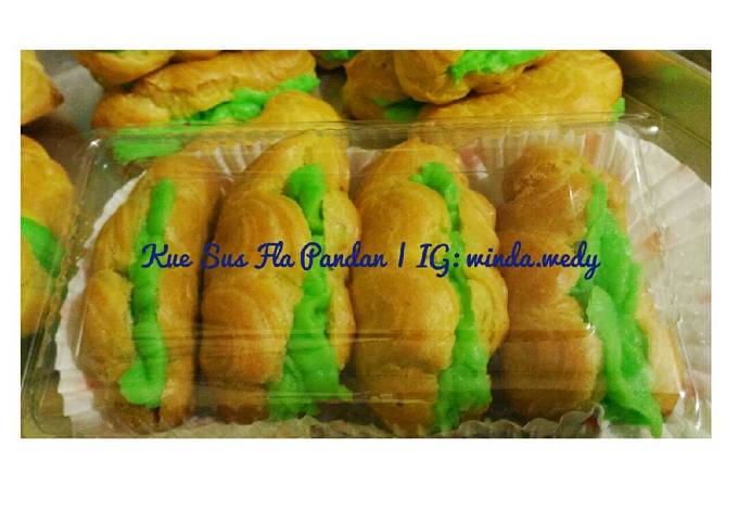 Resep Kue Sus Vla Pandan oleh Winda - Cookpad
