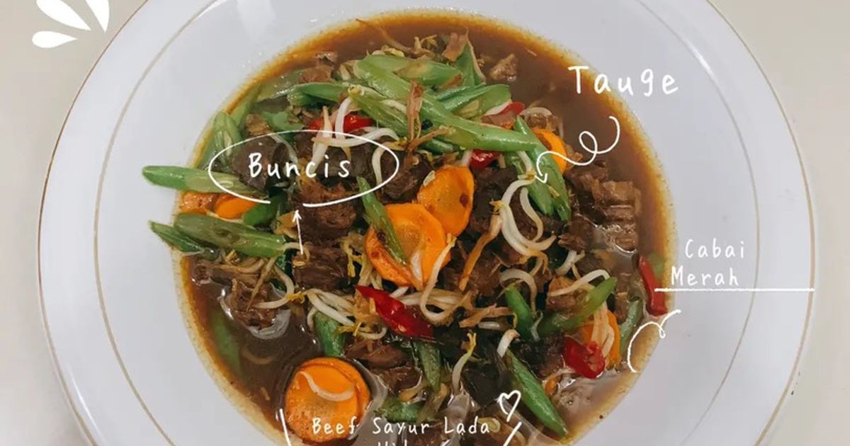 Resep Beef Sayur Lada Hitam oleh Raras Permata Putri - Cookpad