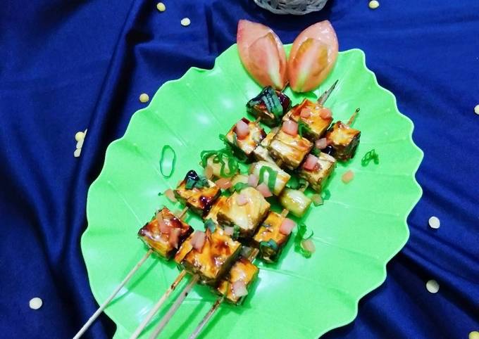 Resep Sate Tempe Saus Madu Simpel-Olahan Tempe Homemade oleh Ahmi ...