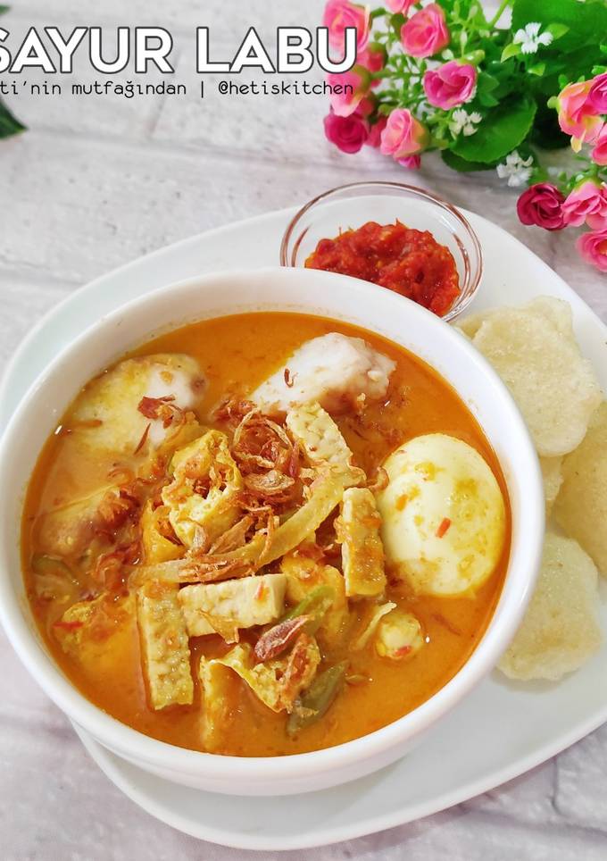 Resep Sayur Labu Siam untuk Lontong Sayur oleh Heti - Cookpad