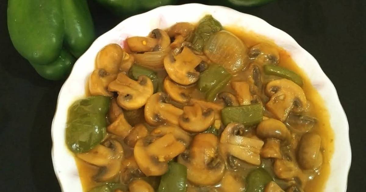 Capsicum 🫑 Mushroom 🍄 Recipe by Sudipa Gope - Cookpad