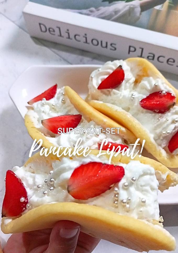 Resep Pancake Lipat Super Sat-set oleh Setia Memasak - Cookpad