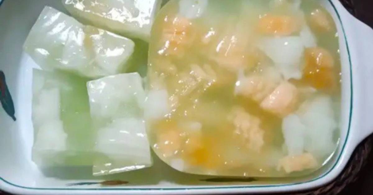 Resep Jelly Melon Campur Kelapa Muda oleh Tari Kayat - Cookpad