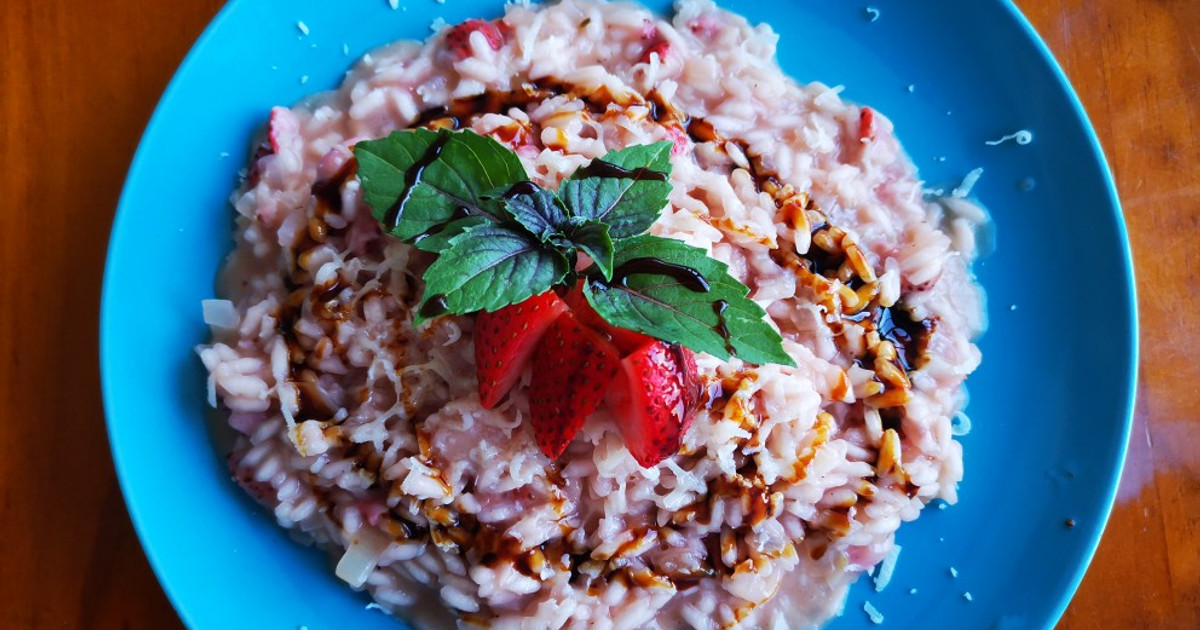 Strawberry Risotto (Risotto Alle Fragole) Recipe by A M - Cookpad
