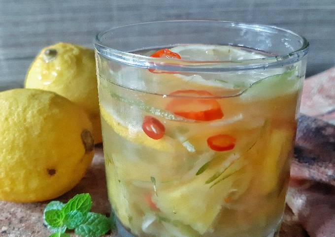 Resep Asinan Timun Nanas Saus Lemon oleh Lila Lestari - Cookpad