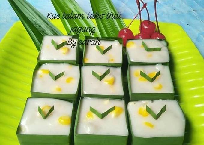 Resep Kue talam tako thai jagung oleh Dapoer Sarah - Cookpad