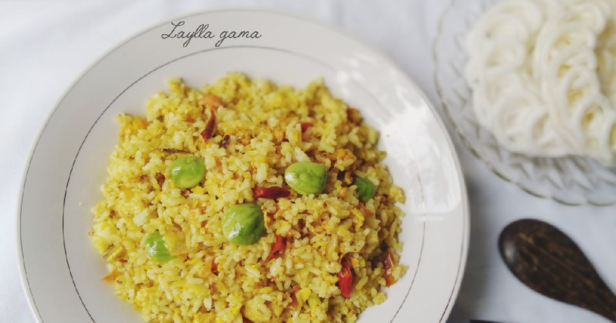 Resep Nasi Goreng Kunyit Pete oleh Laylla gama - Cookpad
