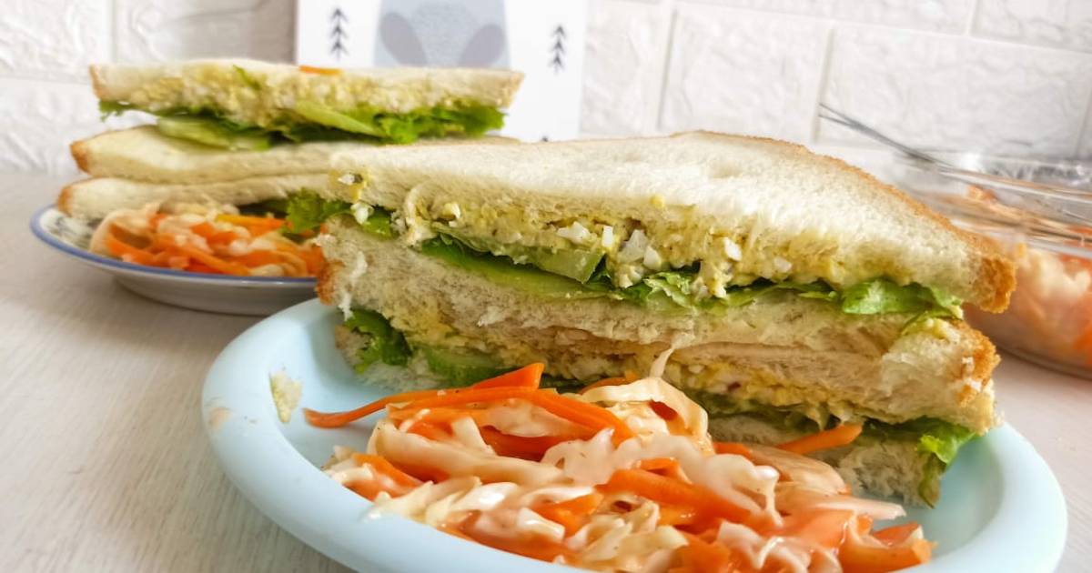 2.304 resep roti sandwich telur enak dan sederhana ala rumahan - Cookpad