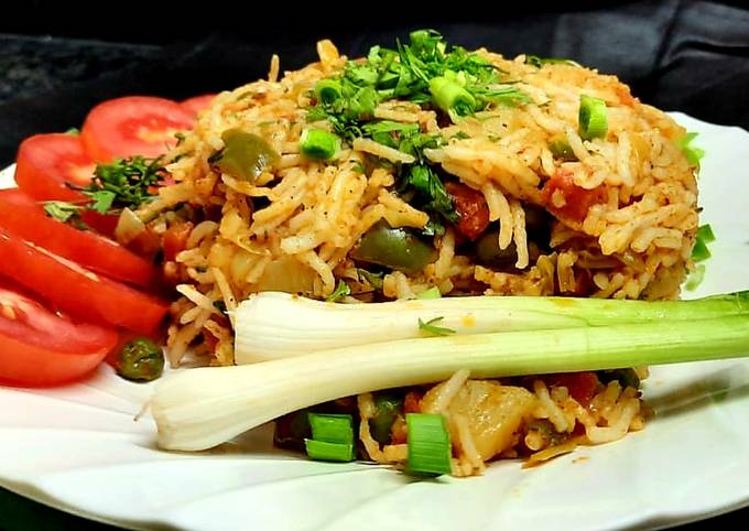 Kala Ramoliya દ્વારા રેસીપી વેજ પુલાવ (Veg Pulao Recipe in Gujarati ...