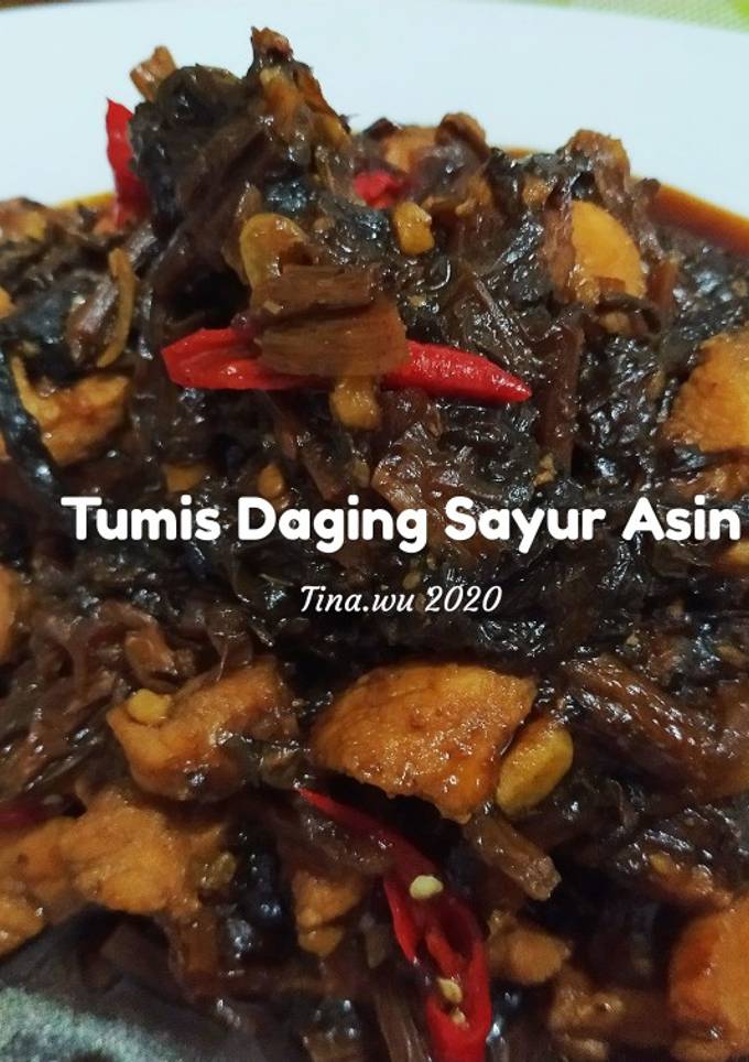 Resep Tumis Daging sayur asin/kiamchai Cha bak oleh Tinawu_cookingdiary ...