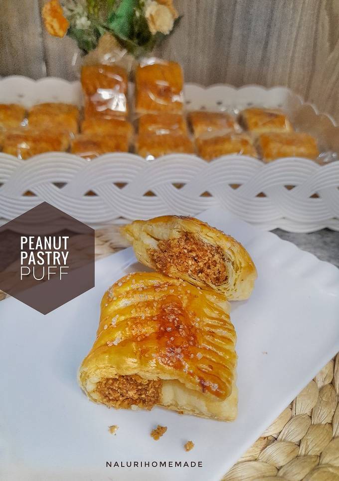 Resep 44.2022. Peanut Puff Pastry/Grem Kacang oleh Nana Lukita Sari - Cookpad