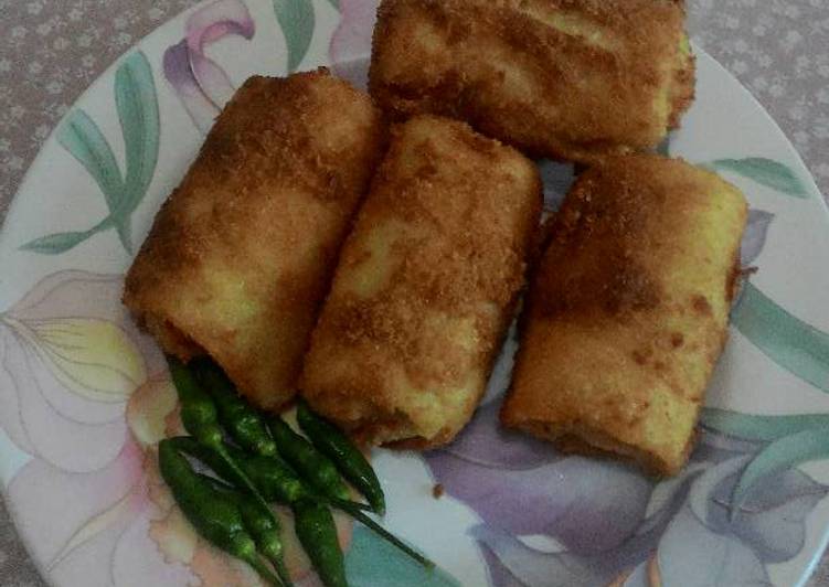 Resep risol ragout ayam keju oleh mutia ulfa - Cookpad