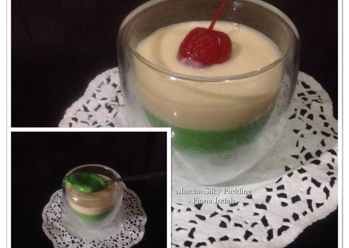 Resep Matcha Silky Pudding oleh Firecipe - Cookpad