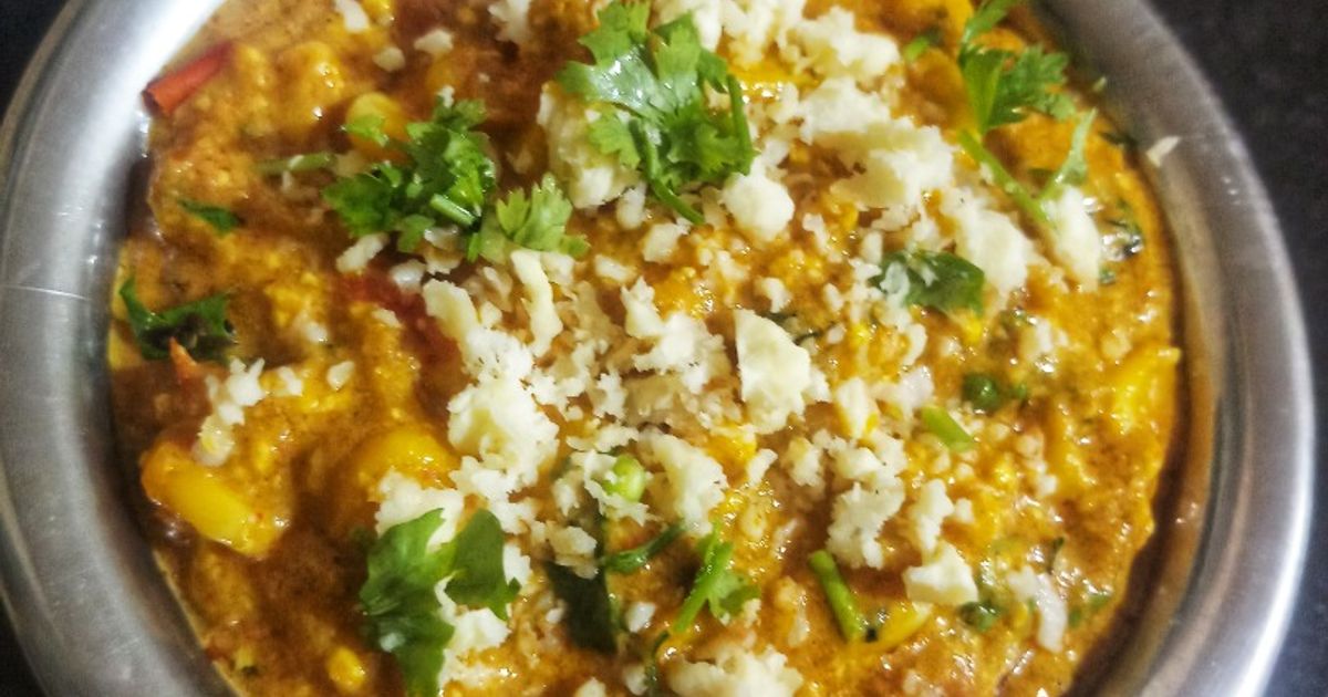 ஸ்வீட் கார்ன் சப்ஜி (Sweet Corn Sabzi Recipe In Tamil) இவருடைய ரெசிபி ...