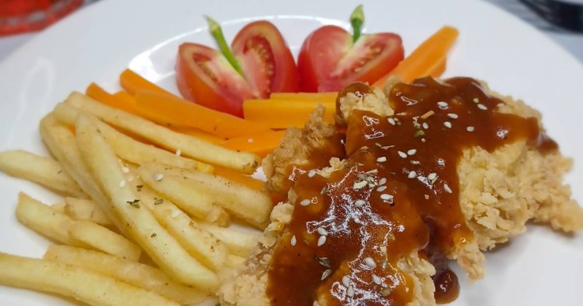 Resep Crispy Chicken Steak oleh Rika Meila Puspita - Cookpad