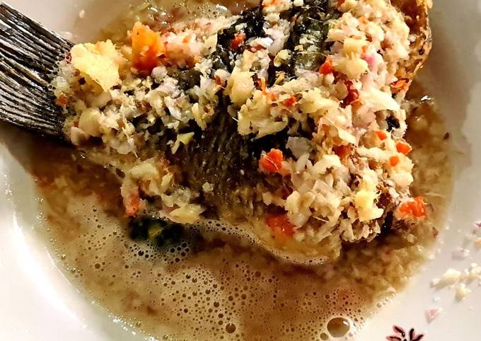 Resep IKAN MAS SIRAM PECAK JAHE MENTAHAN😋😋🥰 oleh NingSaras - Cookpad