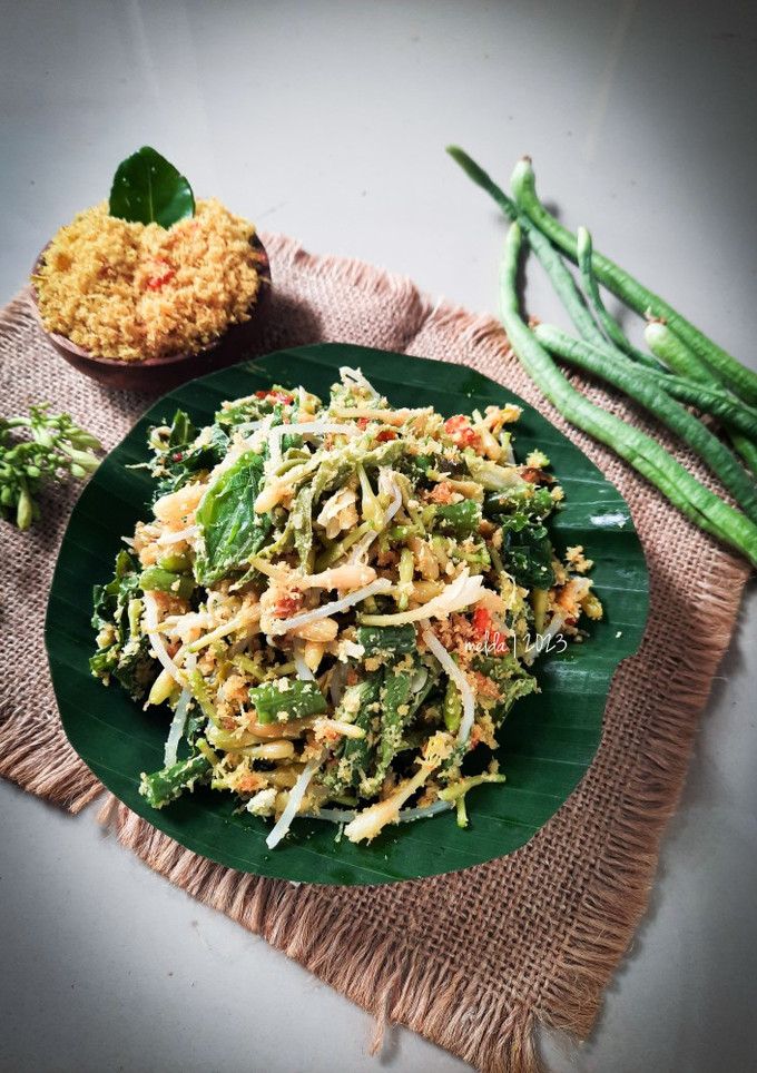 Resep Urap Banjar Bunga Pepaya oleh melda yanti - Cookpad