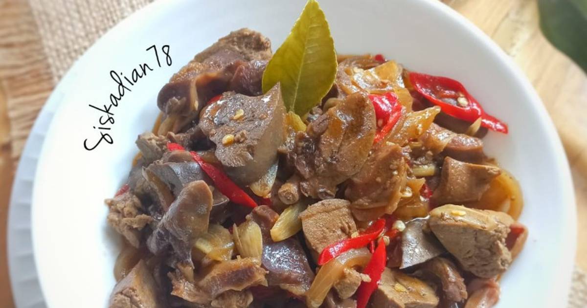266 resep ati rempelo pedas manis enak dan mudah - Cookpad