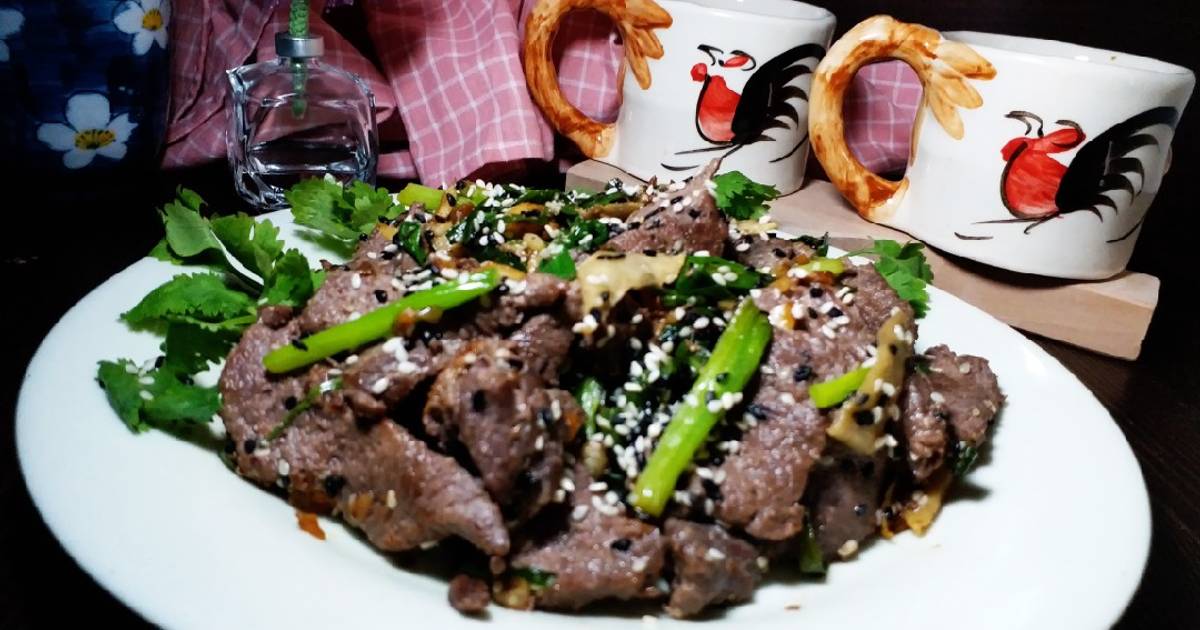 Resep 💢Taiwanese Beef and Ginger Stir Fry (Daging sapi tumis jahe) oleh ...