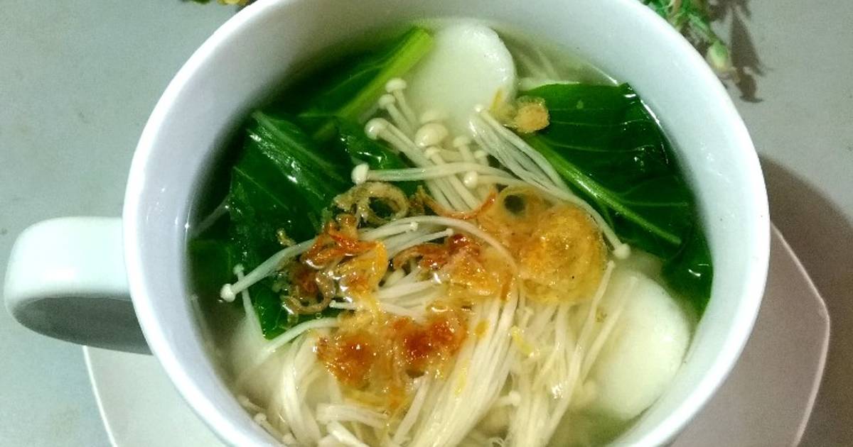 Resep 303. Sup Enoki Sawi Ijo oleh Mbak iik - Cookpad